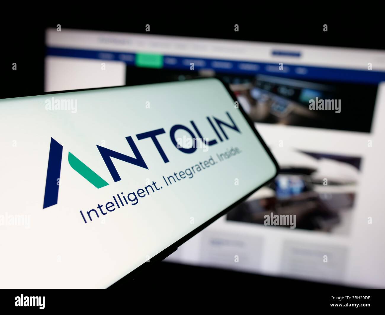 In this photo illustration, a smartphone with the logo of Spanish ...