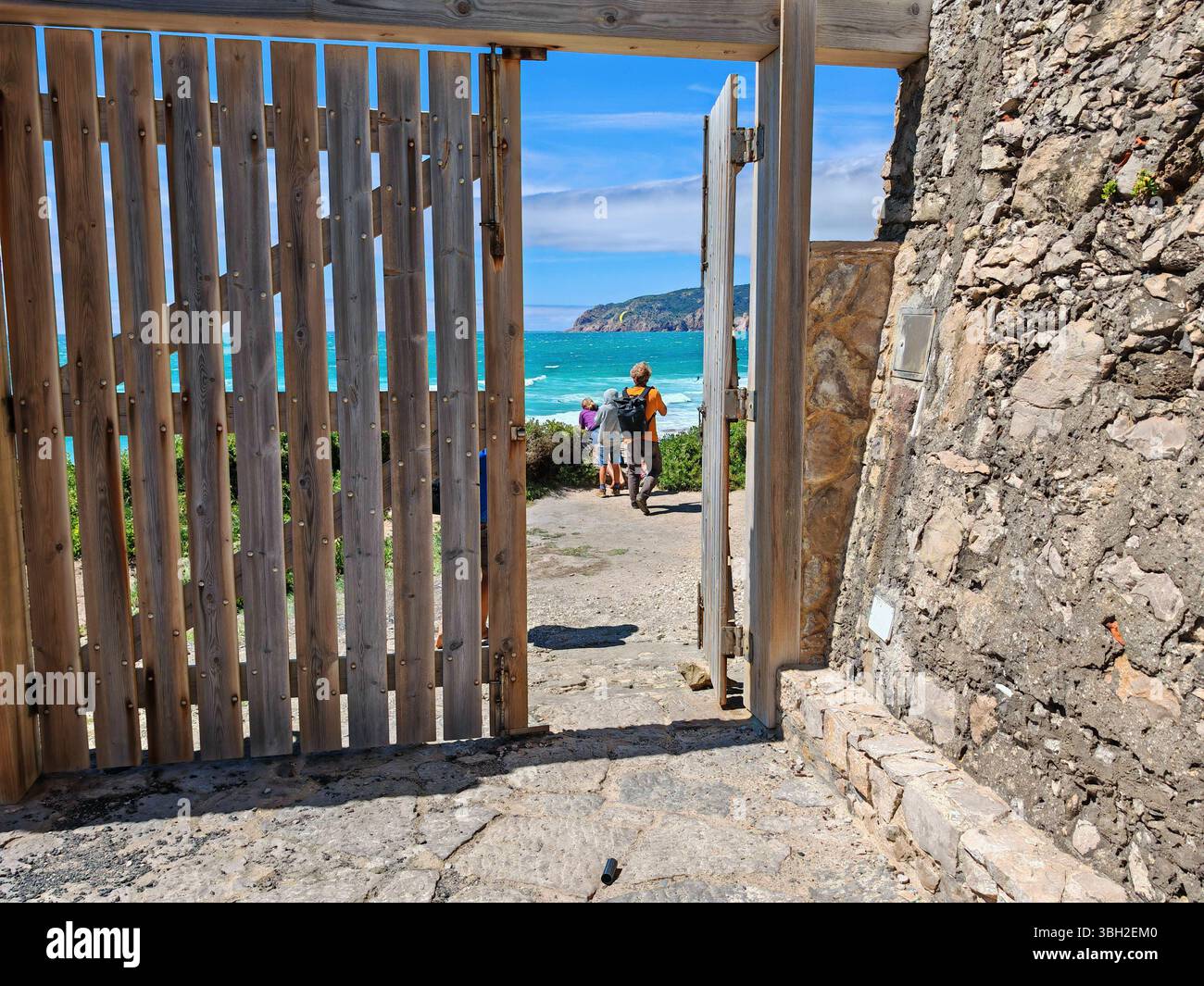 wooden fence as a demarcation to other land and property wooden fence ...