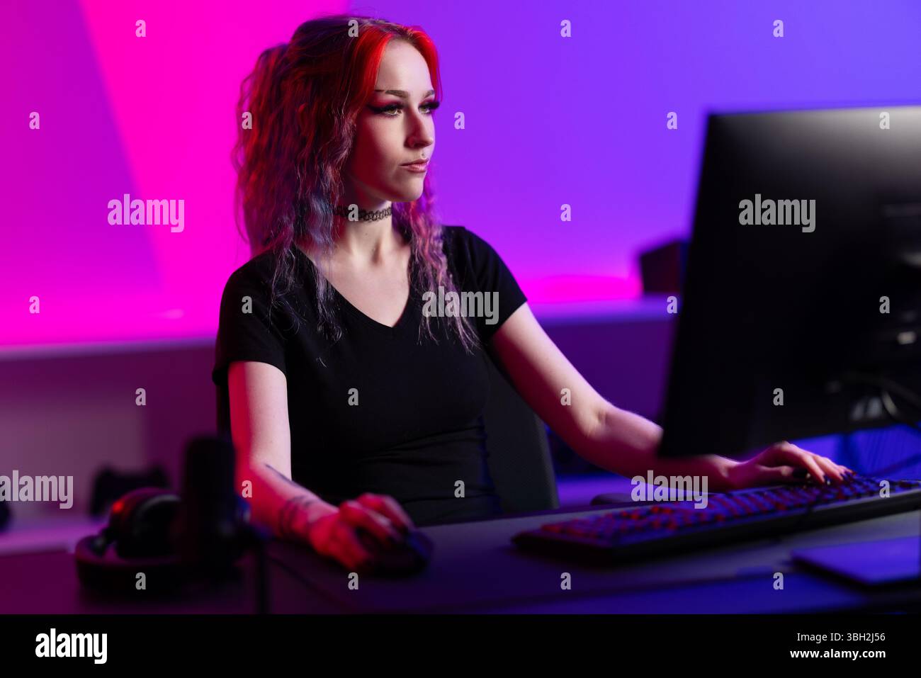 Computer keyboard light effects hi-res stock photography and images - Alamy