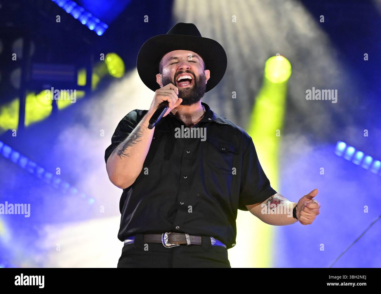 Nashville, USA. 06th June, 2025. Carin Leon onstage at CMA Fest 2025 at ...