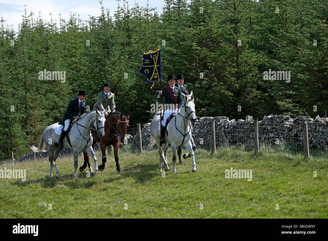 Friday 6 June 2025 Hawick Common Riding 2025, Cornet Jack Scott leads ...