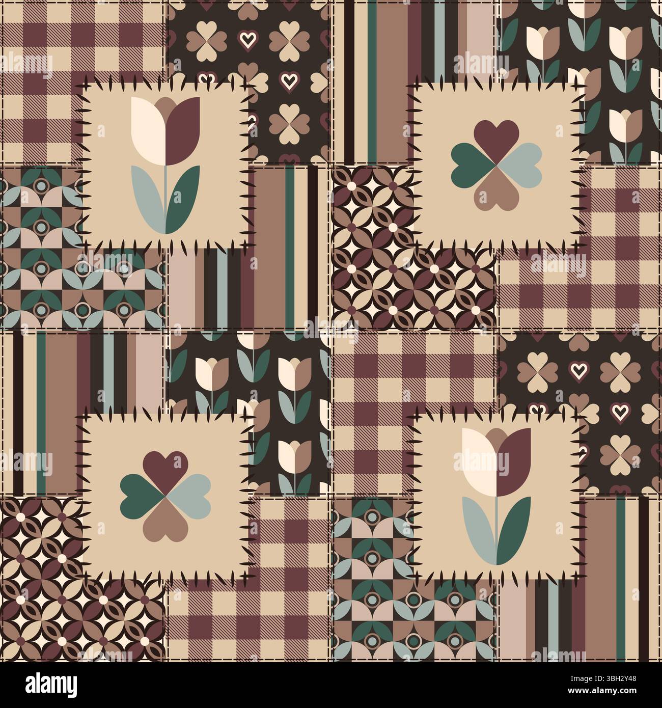 Mid fabric check pattern Stock Vector Images - Alamy