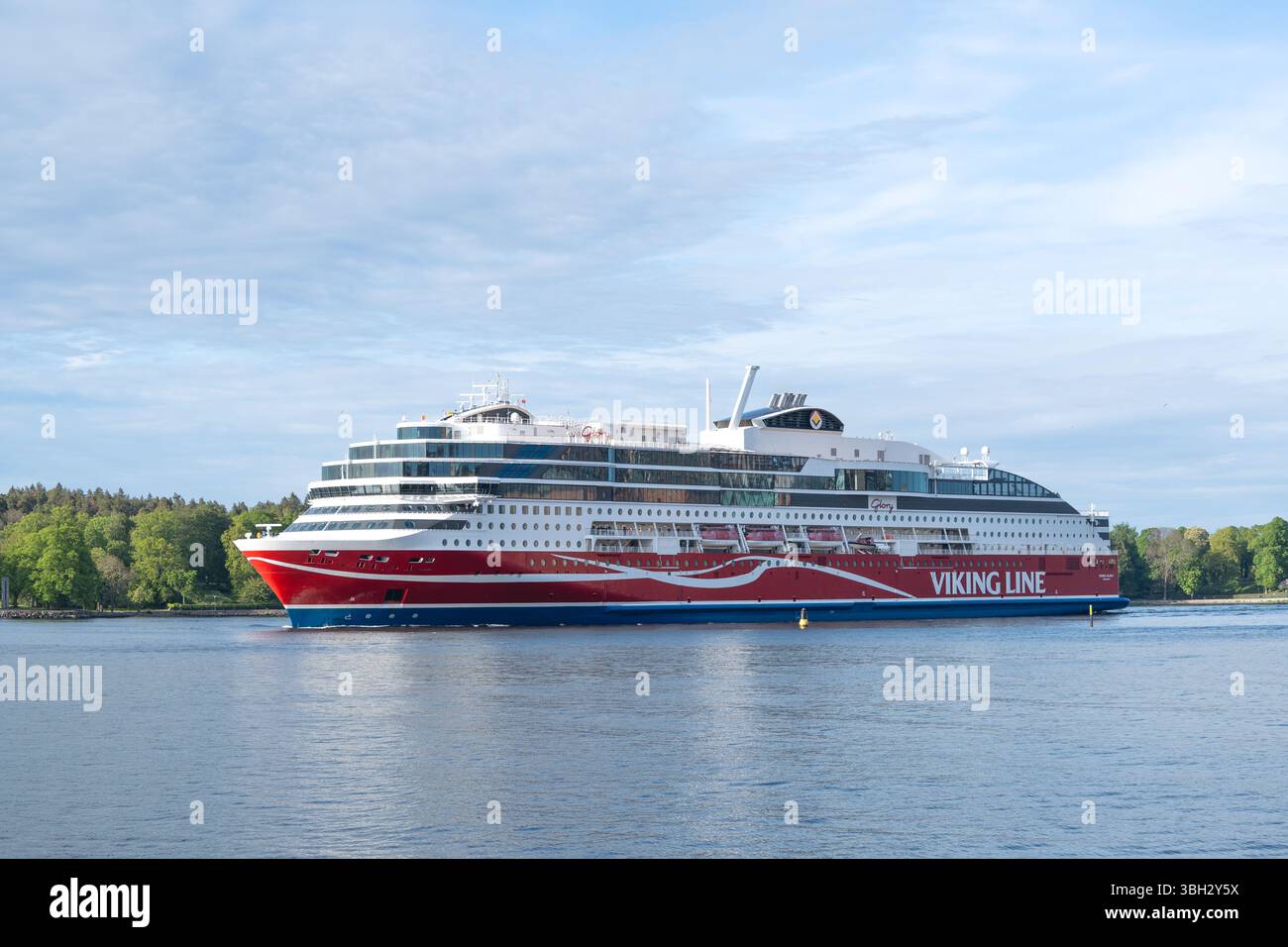 Stockholm, Sweden - 28 May 2025: Viking Line Glory passenger cruise ...