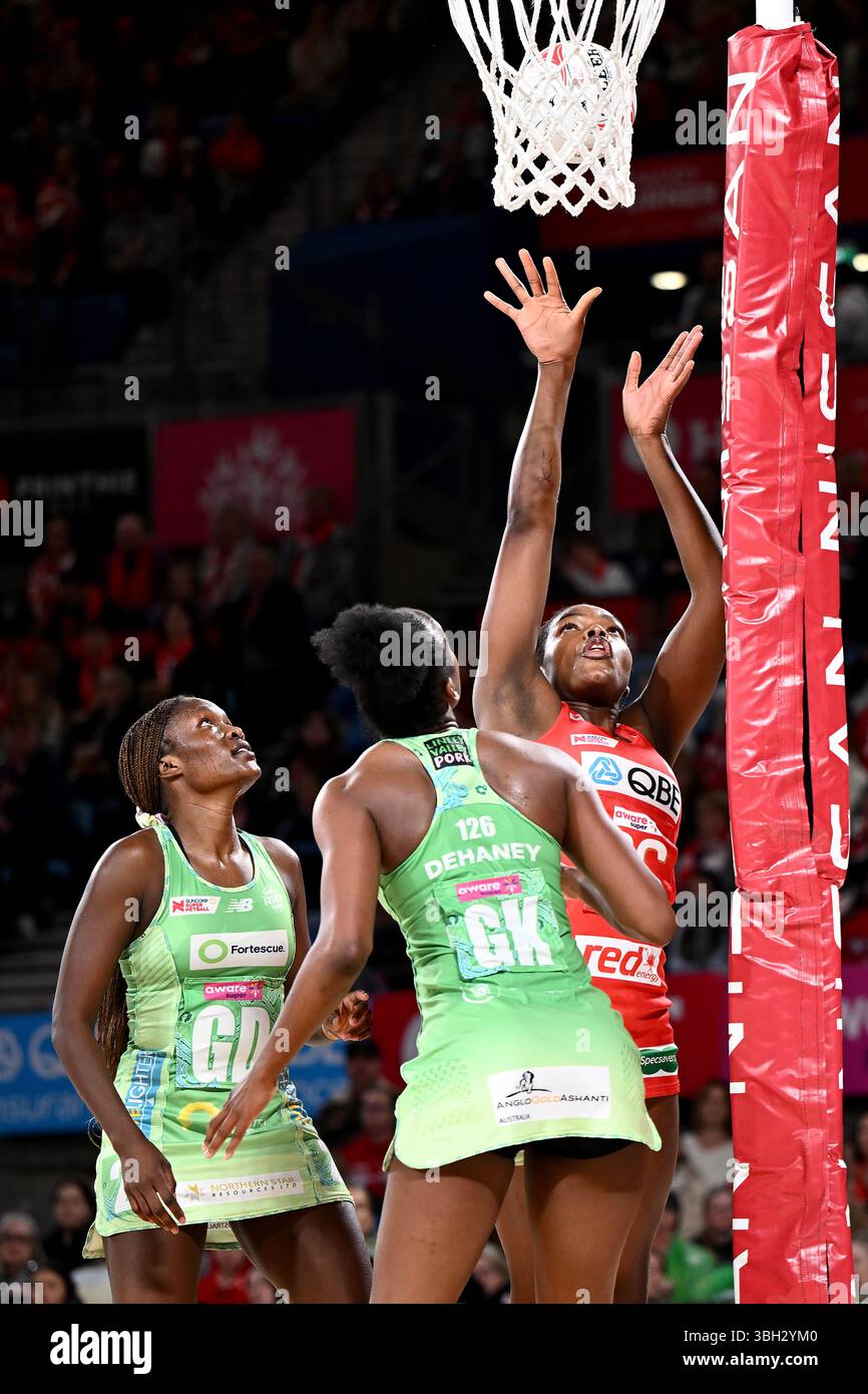 Sydney, Australia. 07th June, 2025. Grace Nweke of the Swifts during ...
