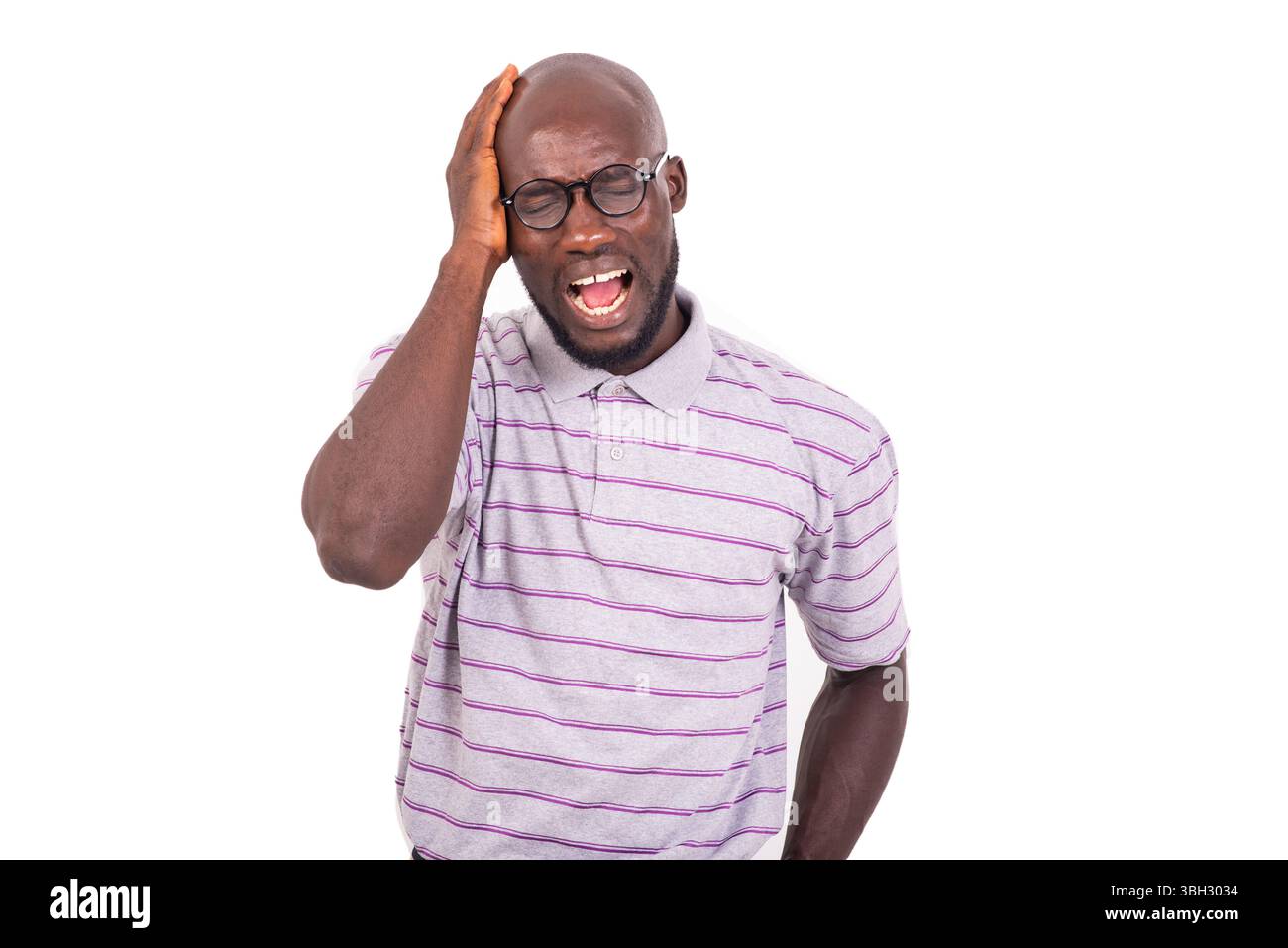 Headache from wearing glasses hi-res stock photography and images - Alamy