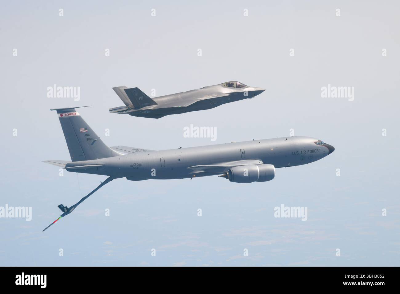A U.S. Air Force F-35A Lightning II assigned to the 115th Fighter Wing ...