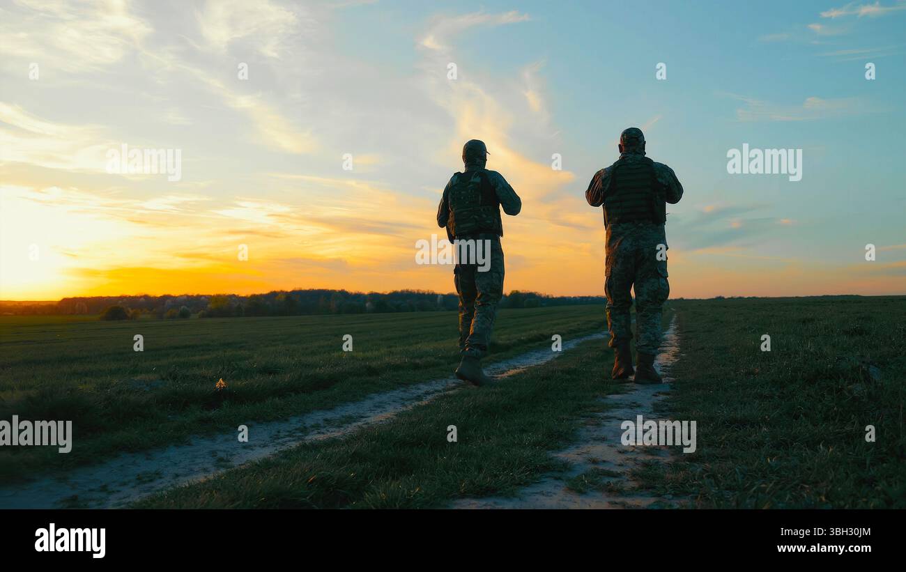 Soldiers walking on rural hi-res stock photography and images - Alamy