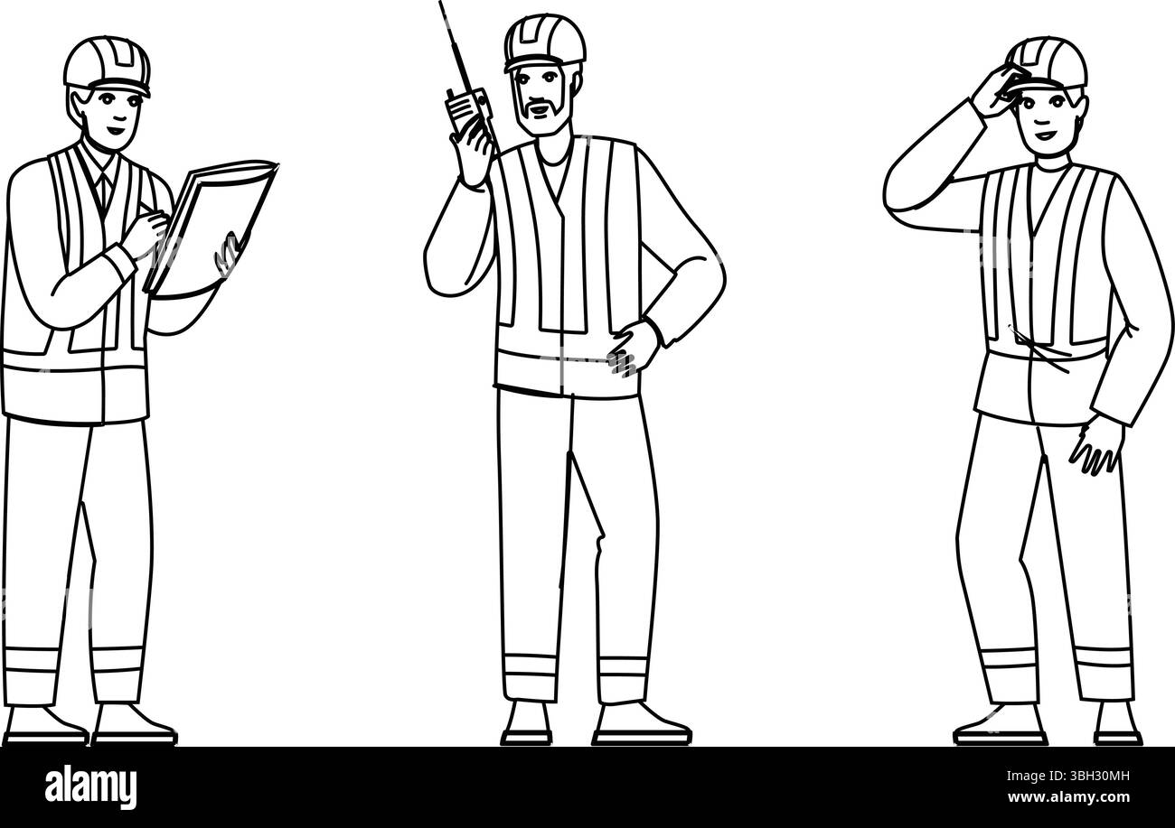 portrait foreman man vector Stock Vector Image & Art - Alamy