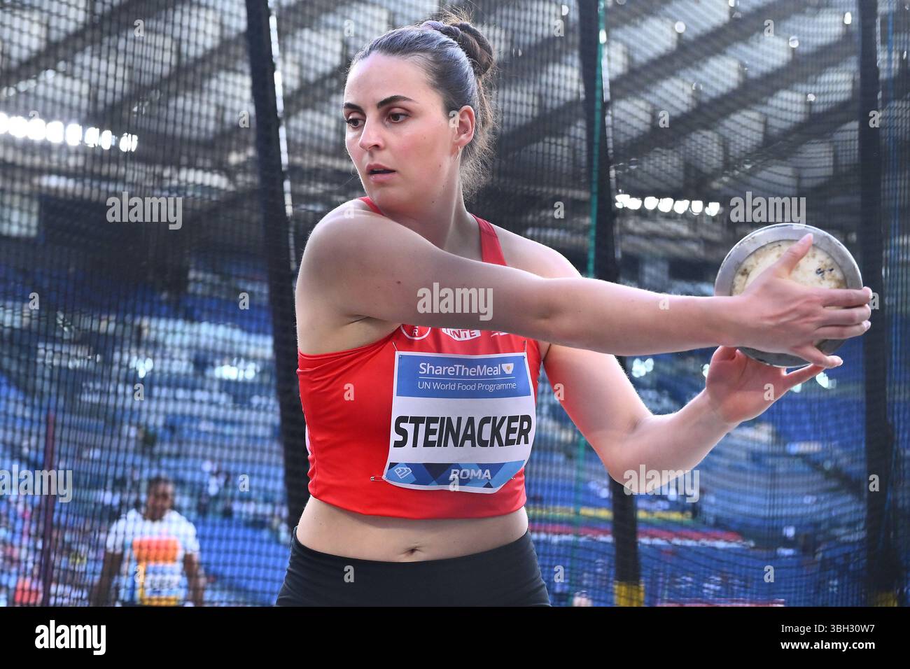 Marike STEINACKER (GER) competes in the Discus Throw Women during the ...