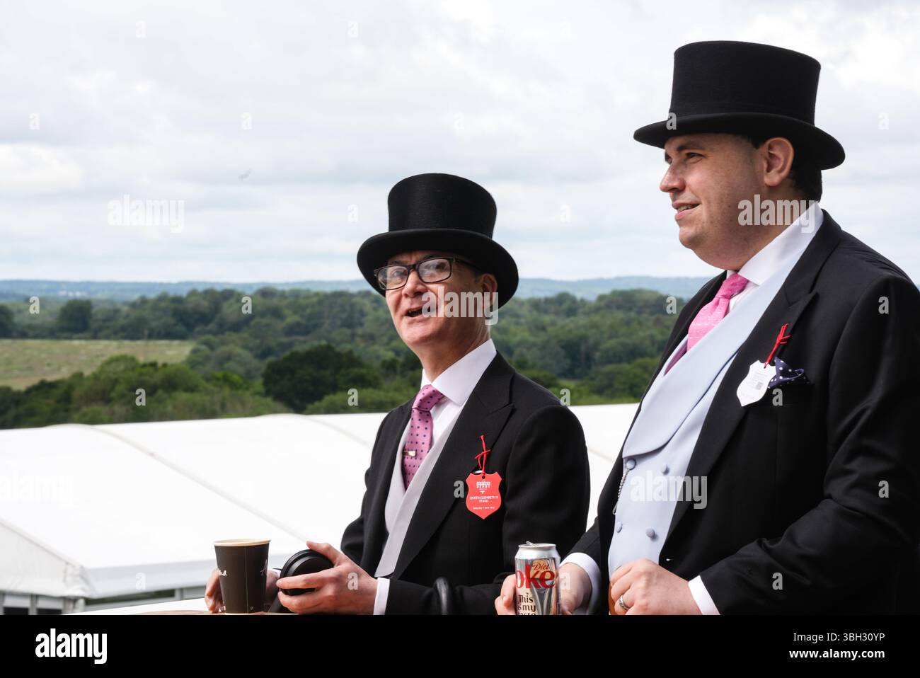 Racegoers during Derby Day of the Betfred Derby Festival at Epsom Downs ...