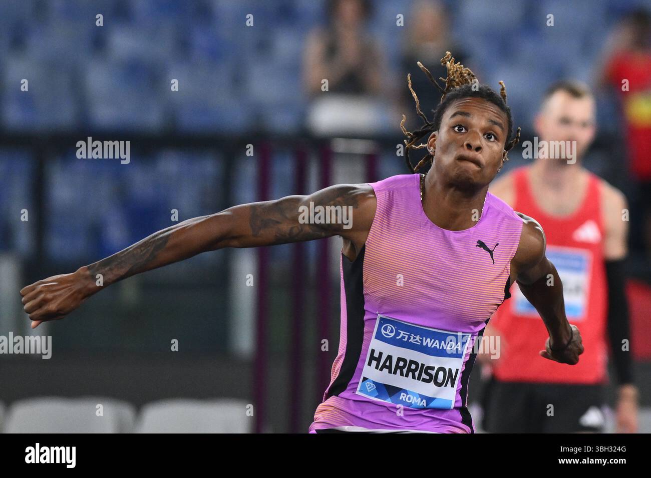 JuVaughn HARRISON (USA) competes in the High Jump Men during the IAAF ...
