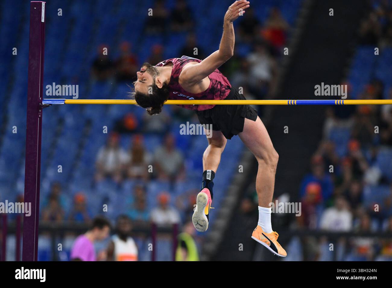 Gianmarco TAMBERI (ITA) competes in the High Jump Men during the IAAF ...