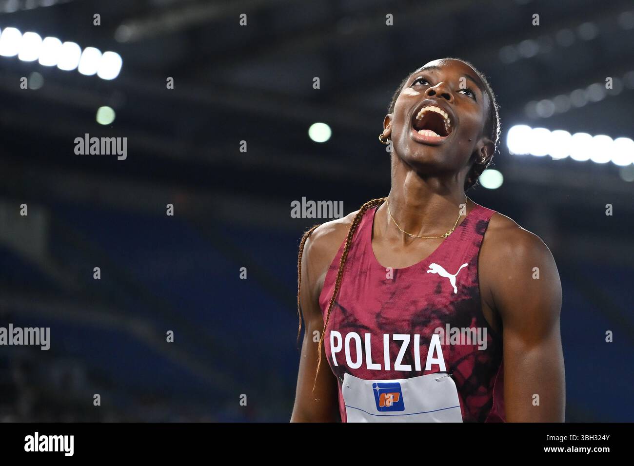 Ayomide FOLORUNSO (ITA) competes in the 400m Hurdles Women during the ...