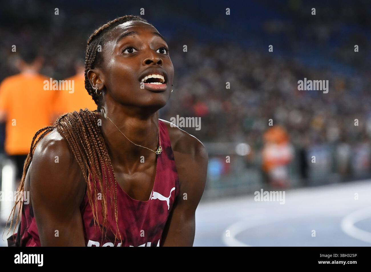 Ayomide FOLORUNSO (ITA) competes in the 400m Hurdles Women during the ...