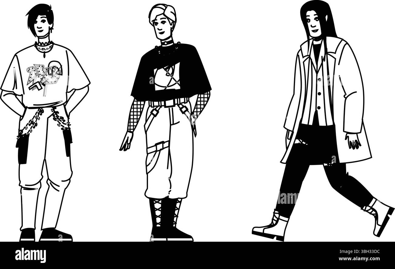 Goth chic Stock Vector Images - Alamy