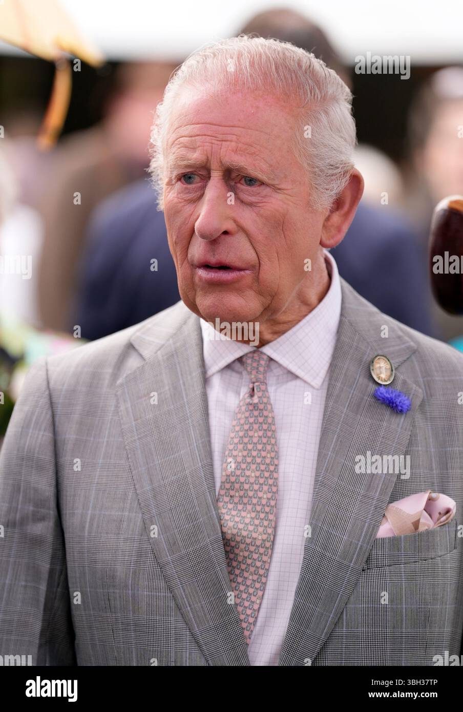 King Charles III attends the Royal Windsor Flower Show at The York Club ...