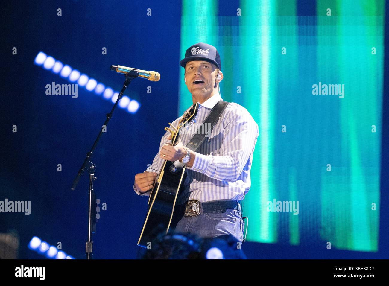 NASHVILLE, TENNESSEE - JUNE 6 , 2025: Country singer Parker McCollum ...