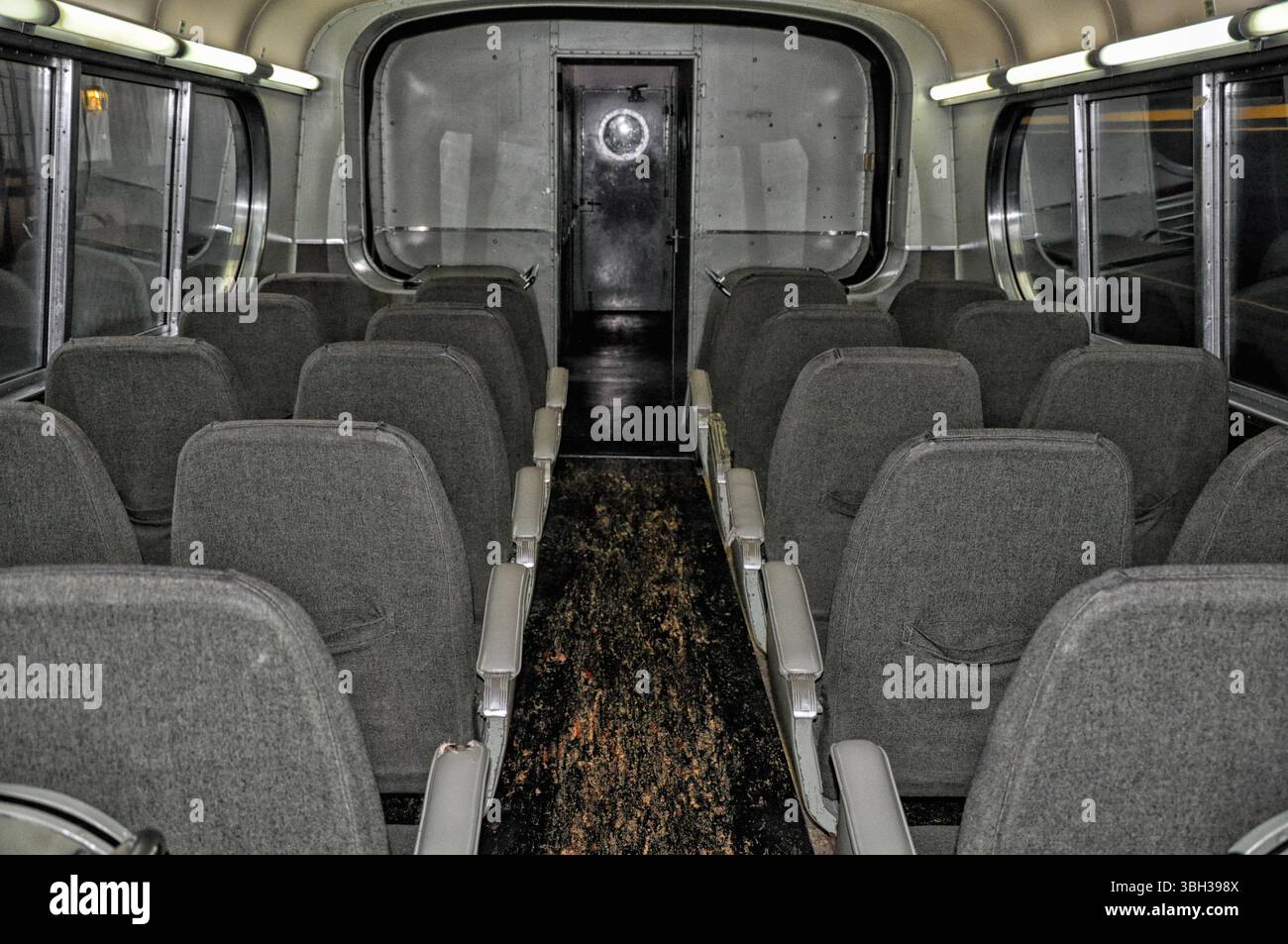 Elegant Interior of the Historic Spanish Talgo Train with Vintage ...