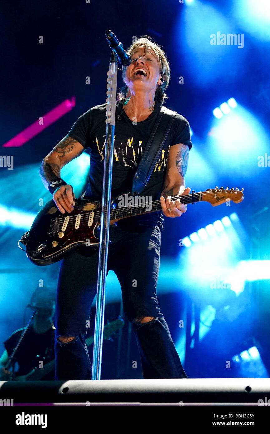 Nashville, United States. 07th June, 2025. Keith Urban performs on Day ...