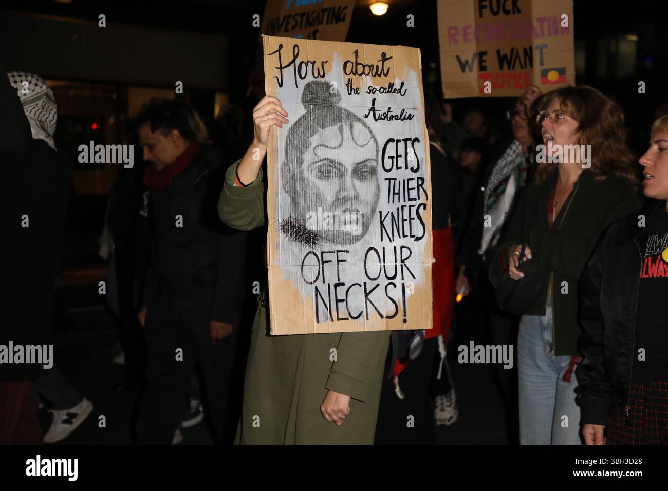 Sydney, Australia. 7th June 2025. Protest march from Sydney Town Hall ...
