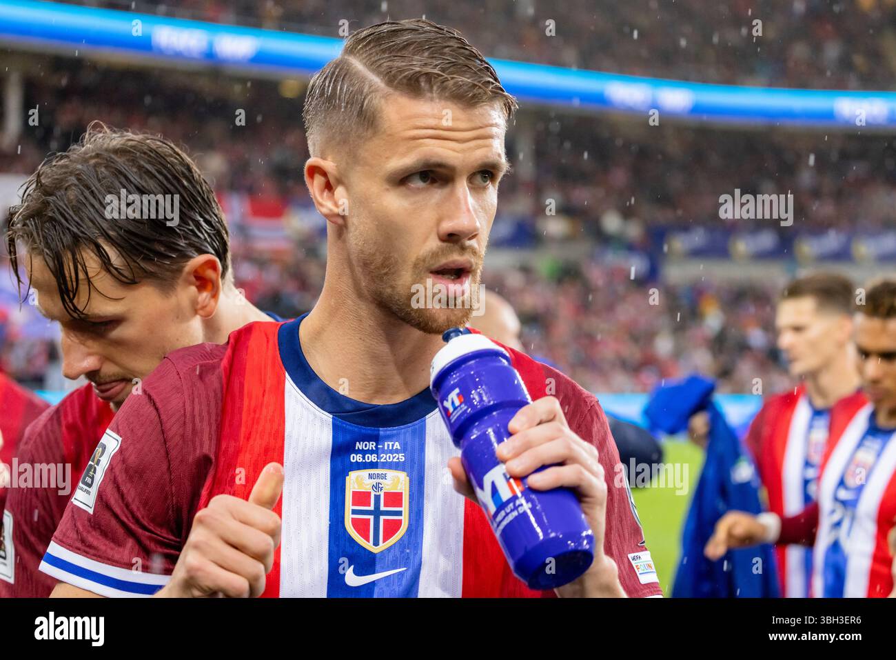 Oslo, Norway. 06th June, 2025. Kristoffer Ajer of Norway seen during ...