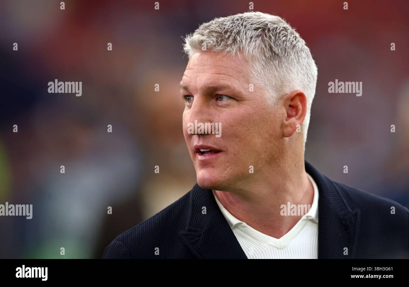 STUTTGART, GERMANY - JUNE 05: Bastian Schweinsteiger prior the UEFA ...