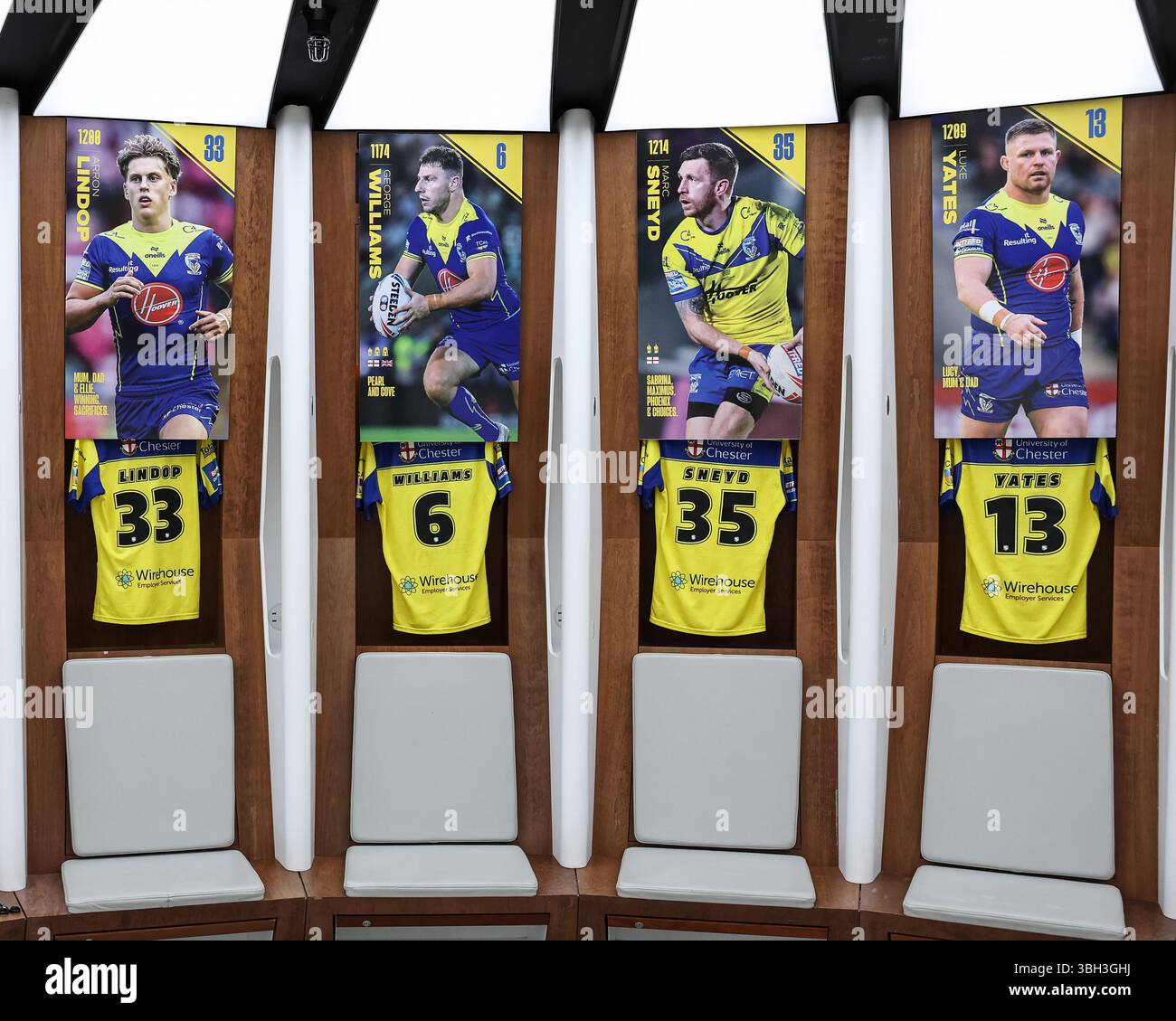 London, UK. 07th June, 2025. Arron Lindop of Warrington Wolves George ...