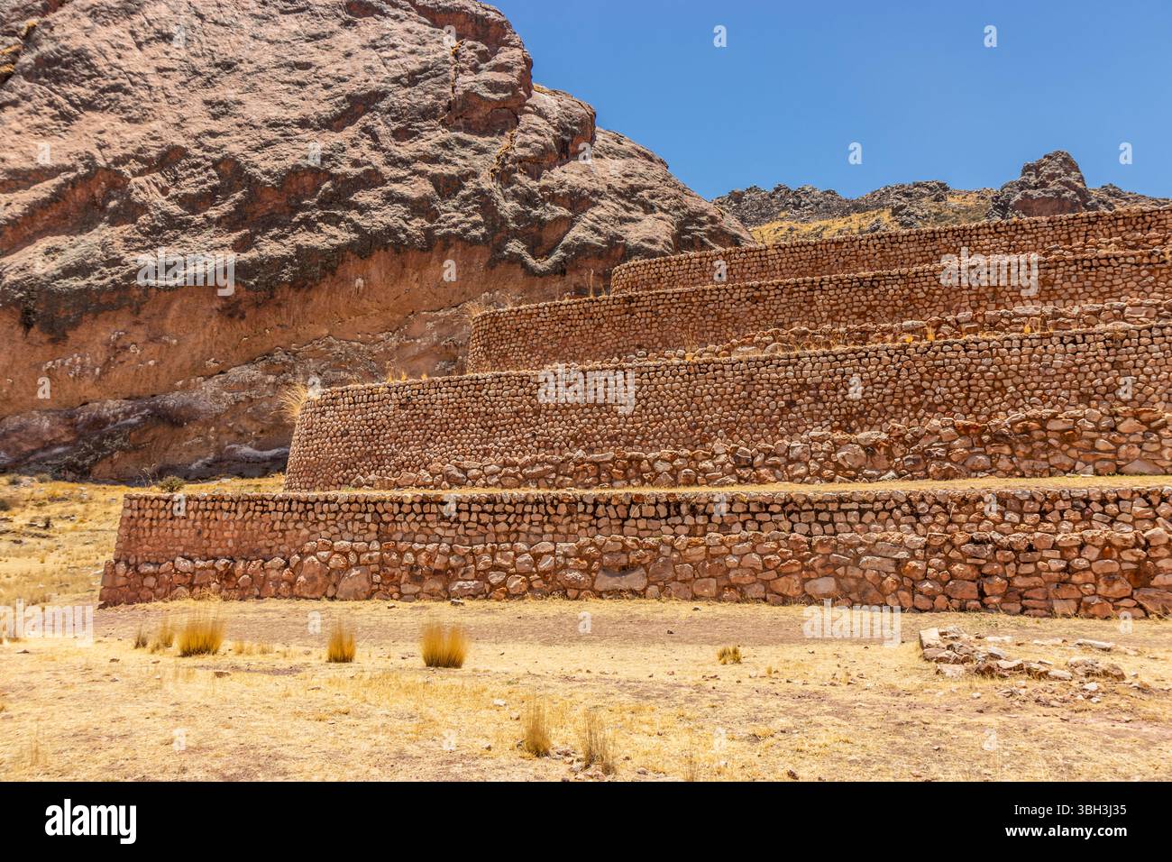 Terraces of Pukara Archaeological Complex, Peru Stock Photo - Alamy