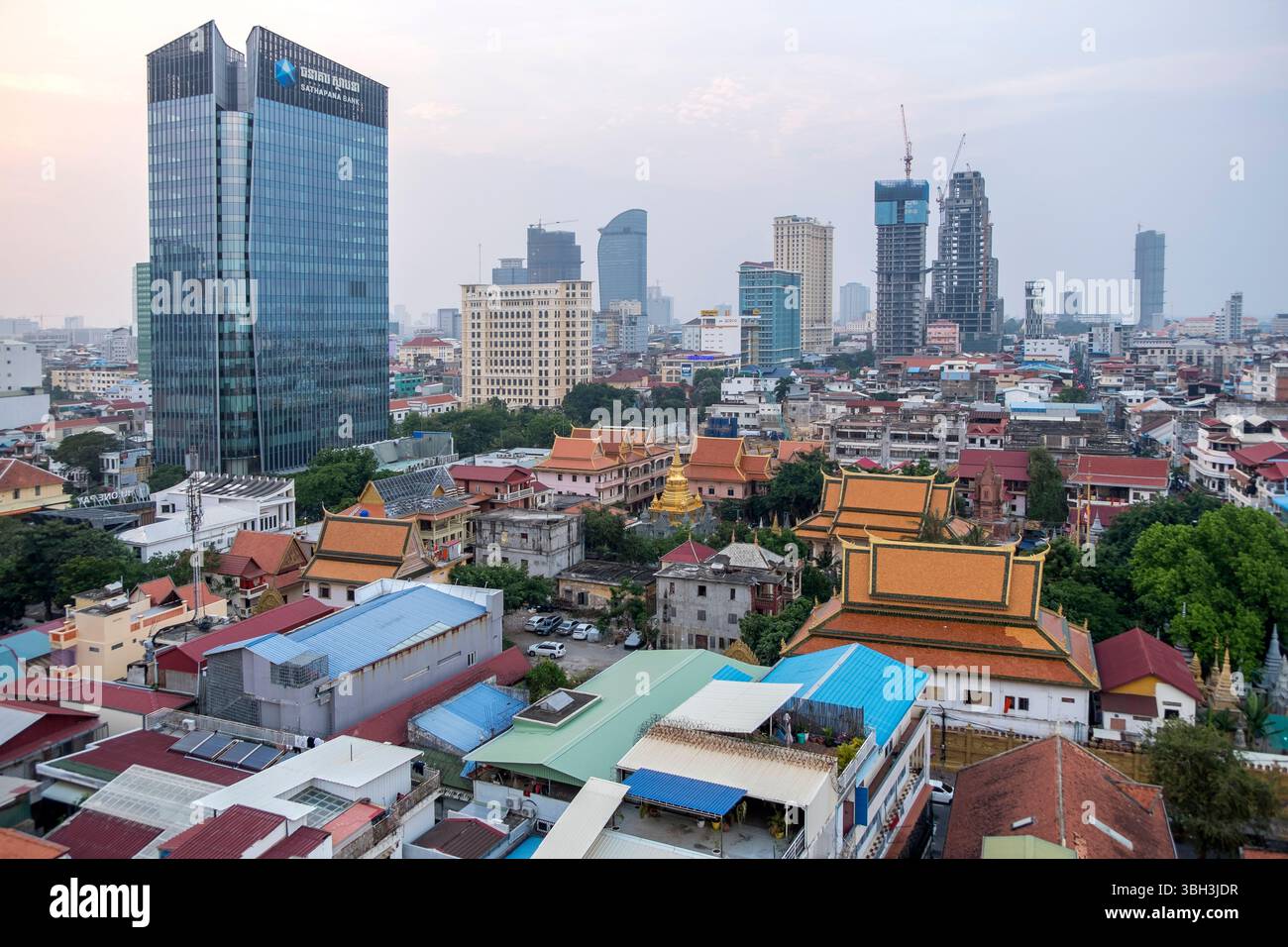 Aerial view of the city of Phnom Penh, Cambodia Stock Photo - Alamy