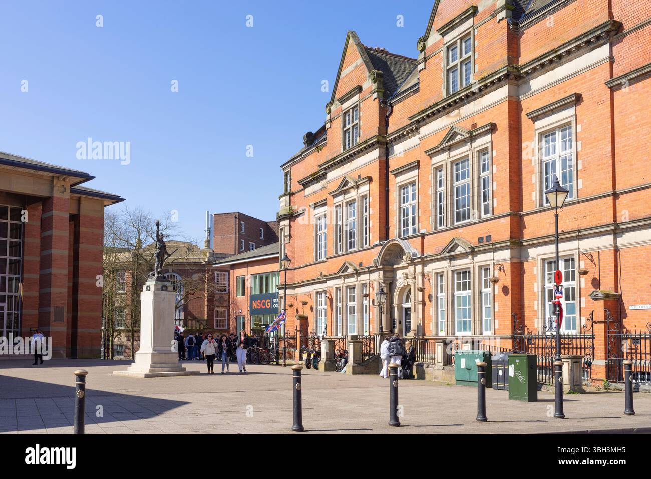 Stafford town centre War memorial statue earle st.Bridgewood House ...