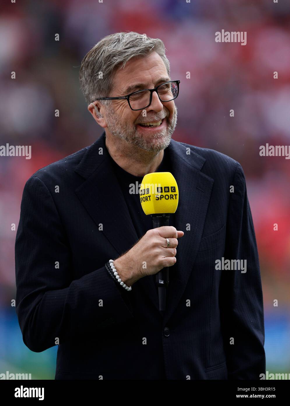 BBC Sport presenter Mark Chapman before the Challenge Cup Final at ...