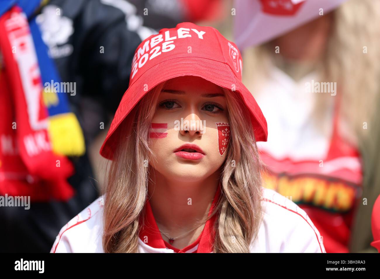 Hull Kingston Rovers’ fans in the stands before the Challenge Cup Final ...