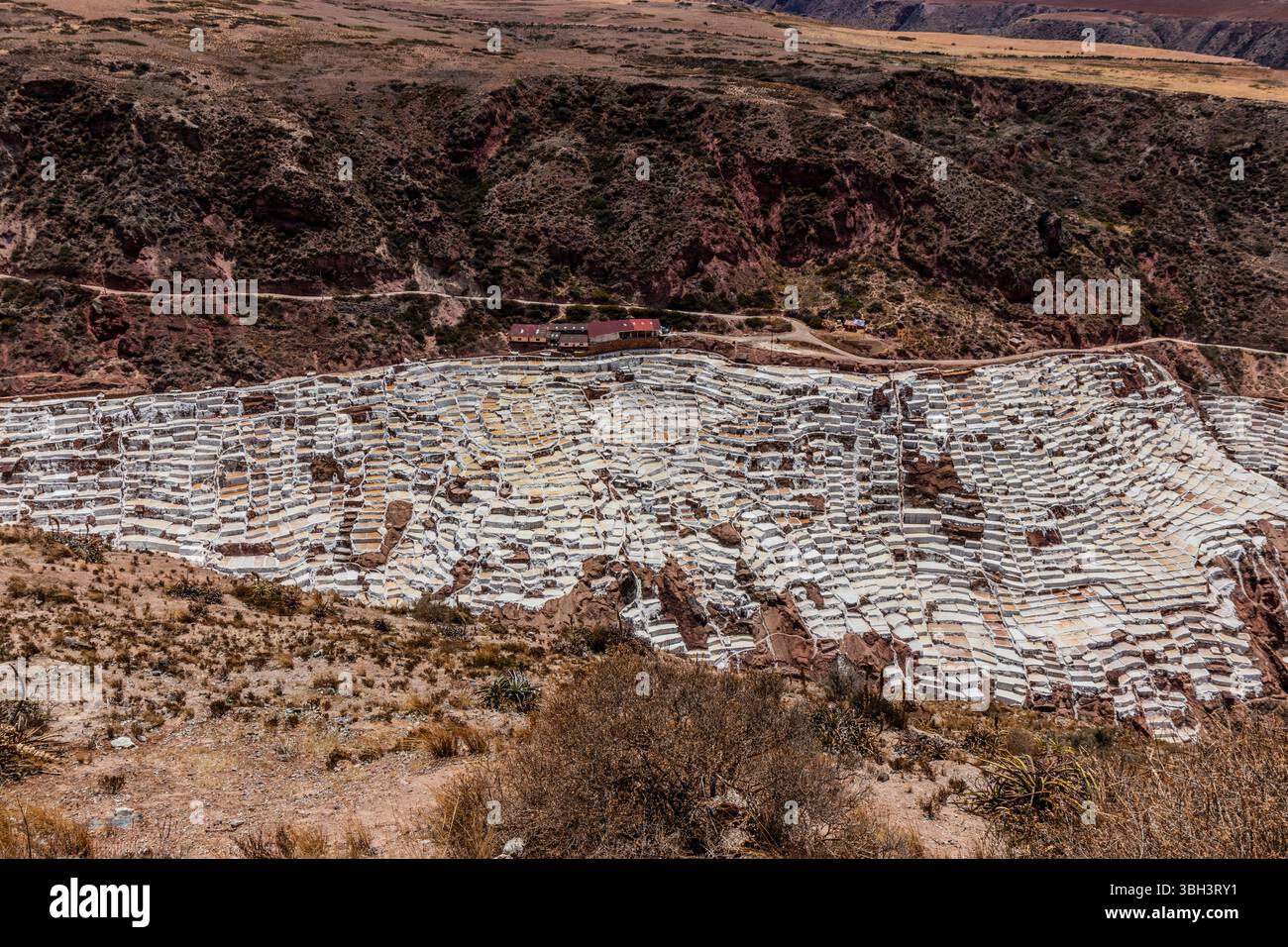 Maras salt mines in the Sacred Valley of Incas, Peru Stock Photo - Alamy