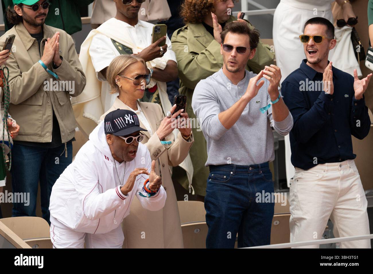 Paris, France. 7th June, 2025. Spike Lee and his wife Tonya Lewis Lee ...
