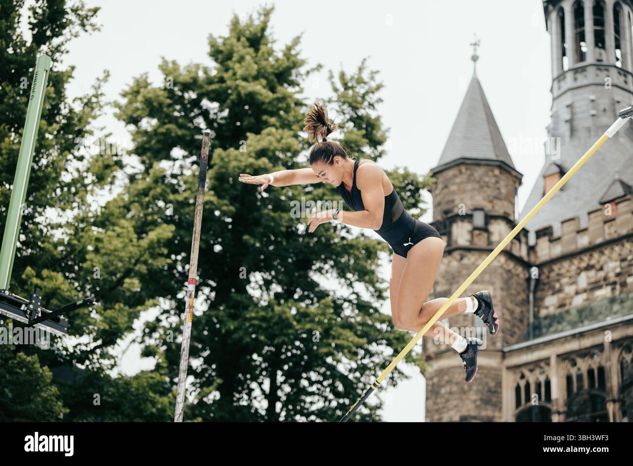 Aachen, Germany. 04th June, 2025. Aachen, Germany, June 4th 2025 Lea BACHMANN (SUI) jump during ...