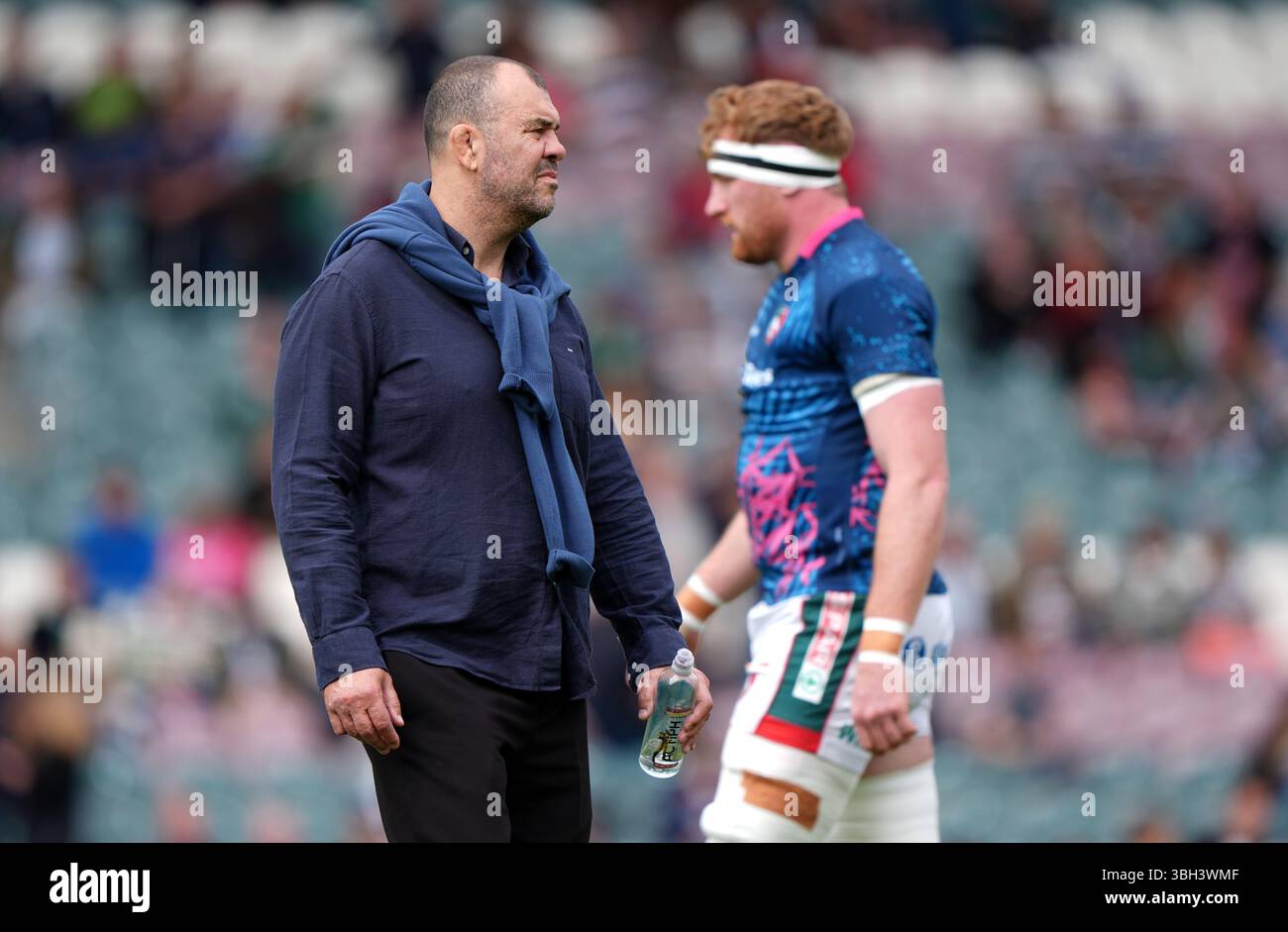Leicester Tigers head coach Michael Cheika before the Gallagher ...