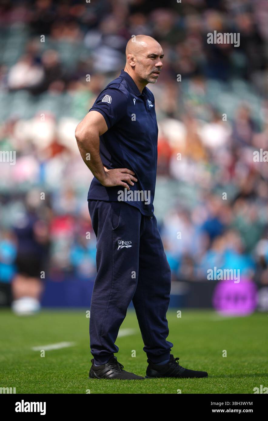 Sale Sharks director of rugby Alex Sanderson before the Gallagher ...