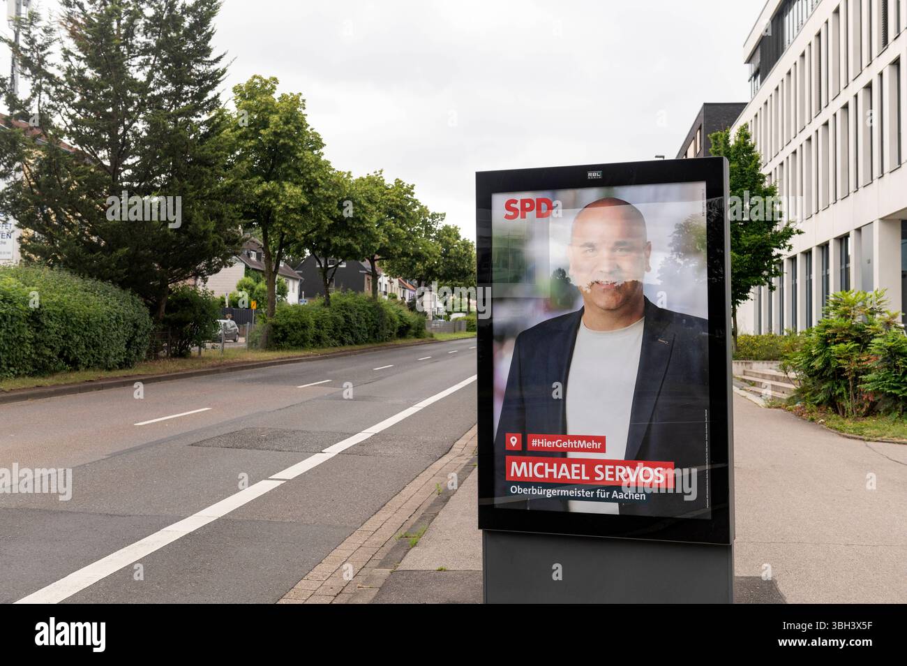 Aachen NRW Germany 7th June 2025 Election poster for SPD candidate Servos Michael for the role ...