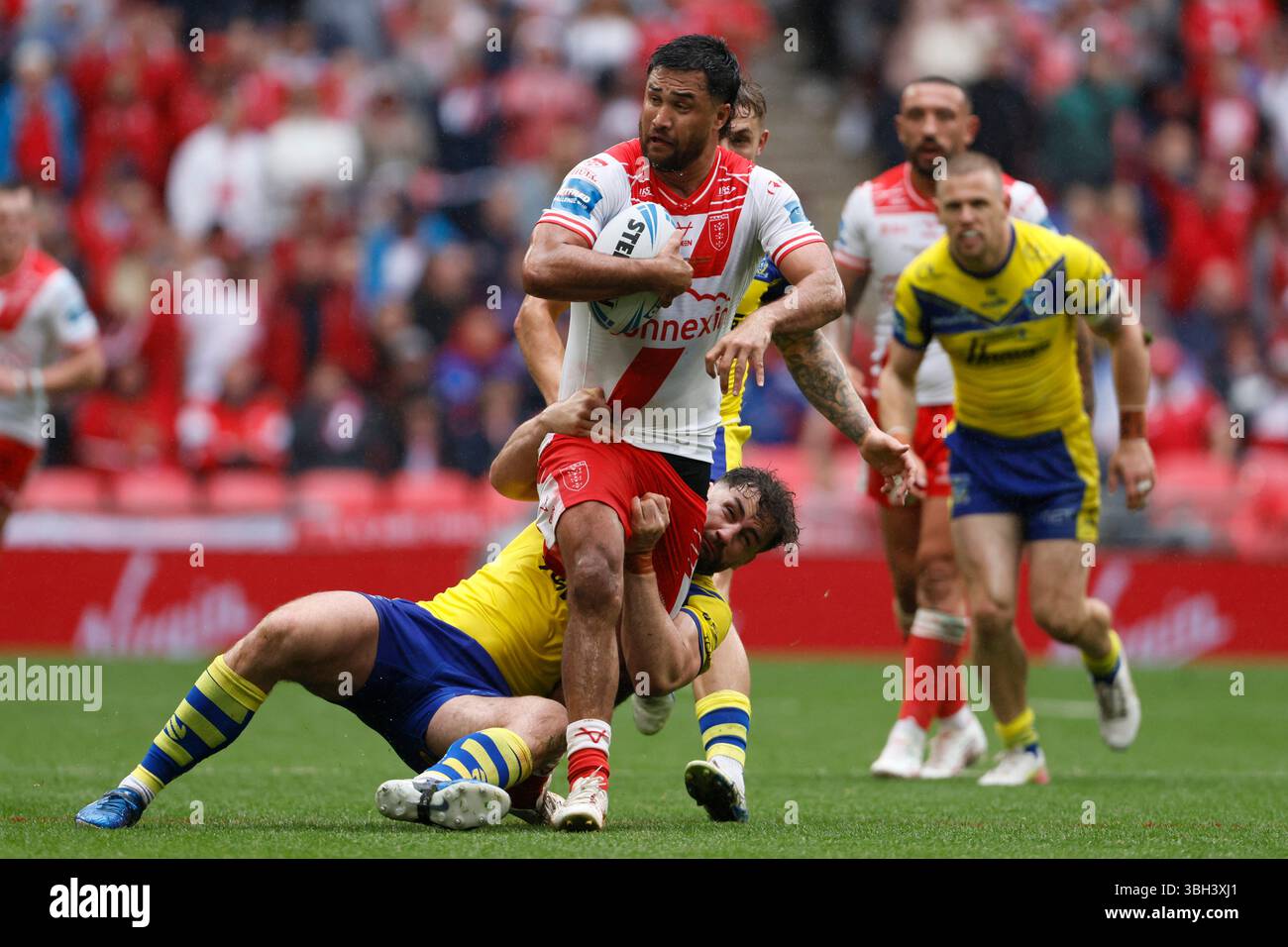 Hull Kingston Rovers' Peta Hiku in action with the ball during the ...
