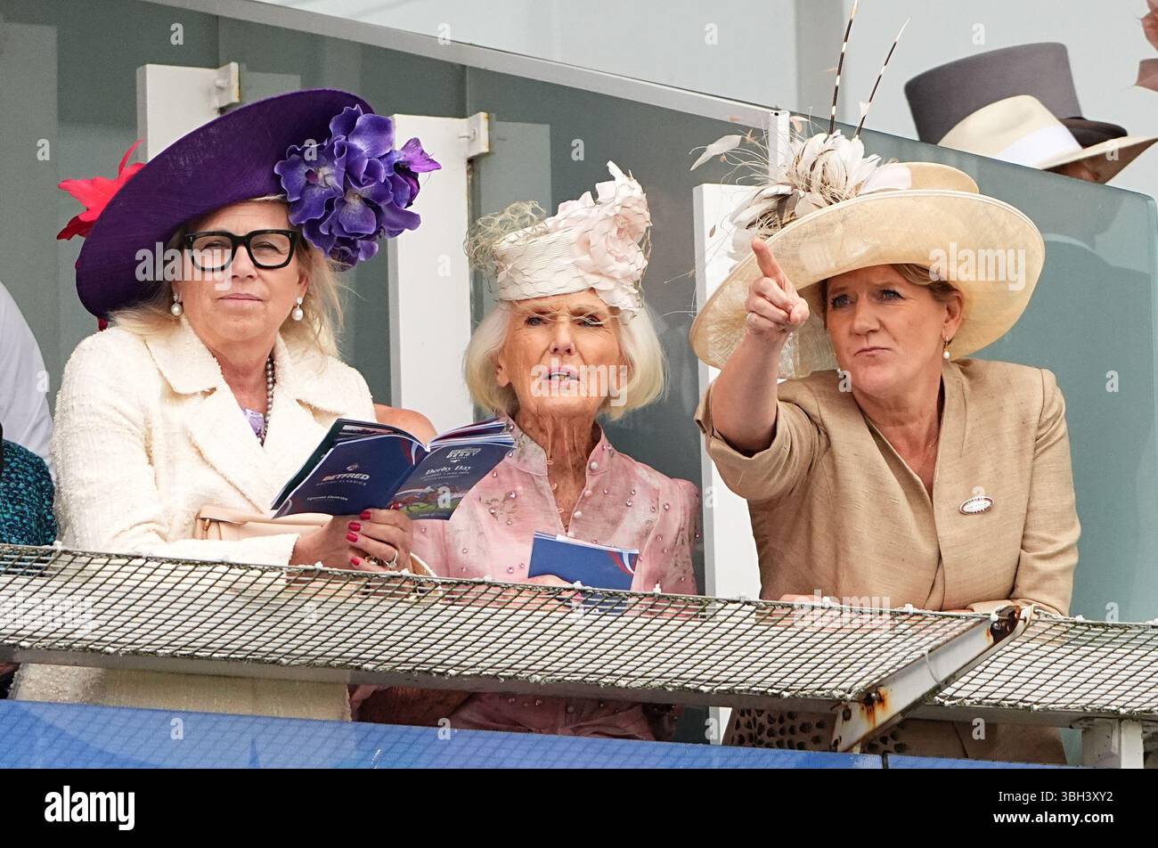 Mary Berry and Clare Balding during Derby Day of the Betfred Derby ...