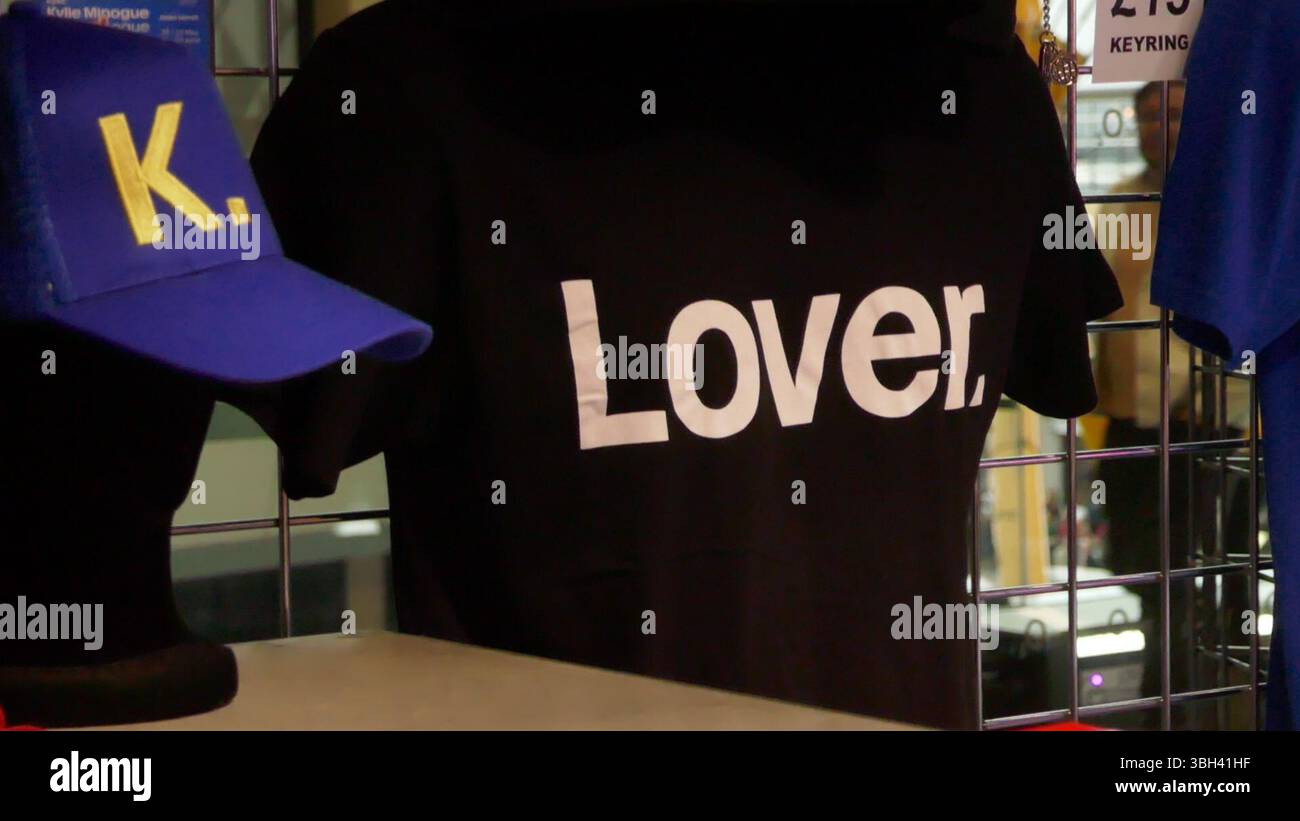 London, United Kingdom 2nd June 2025 Kylie Official Merch Lover T Shirt ...