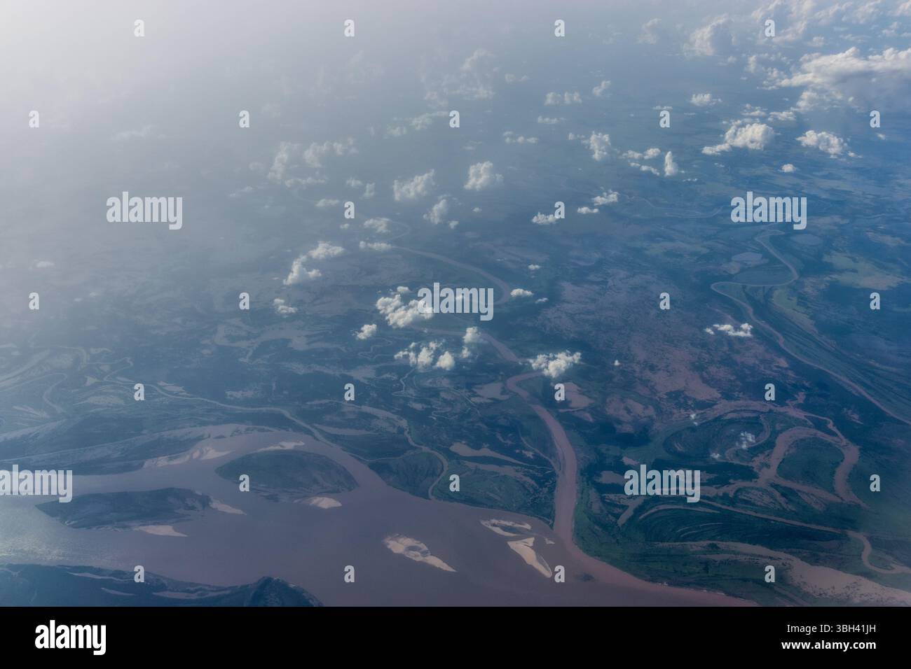 Aerial view of Apure and Orinoco rivers, Venezuela Stock Photo - Alamy