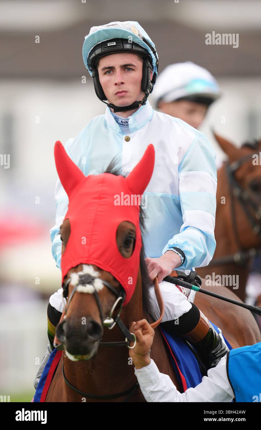 Rossa Ryan aboard Pride Of Arras before the Betfred Derby at Epsom ...
