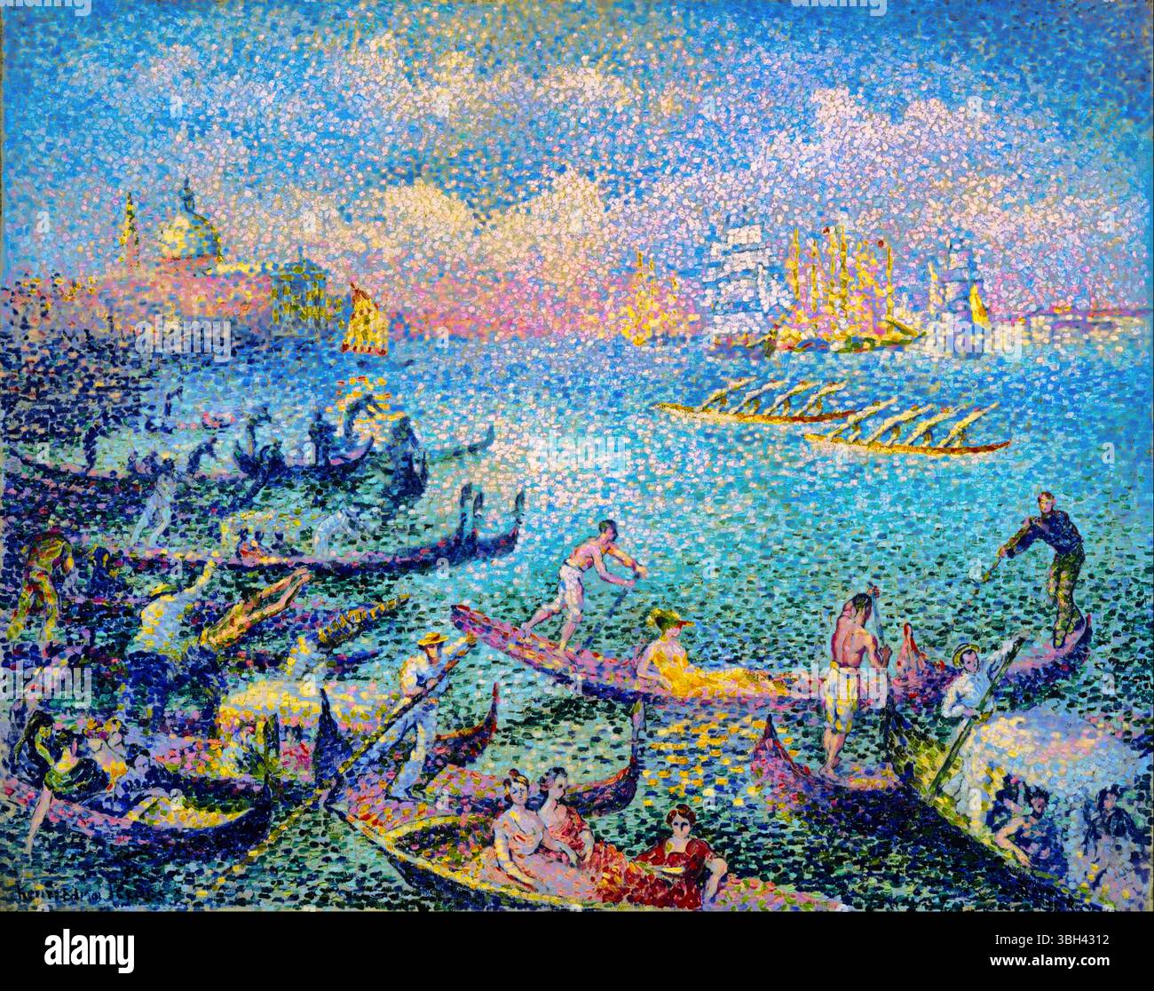 Regatta in Venice by Henri Edmond Cross | 1905 Neo-Impressionist ...
