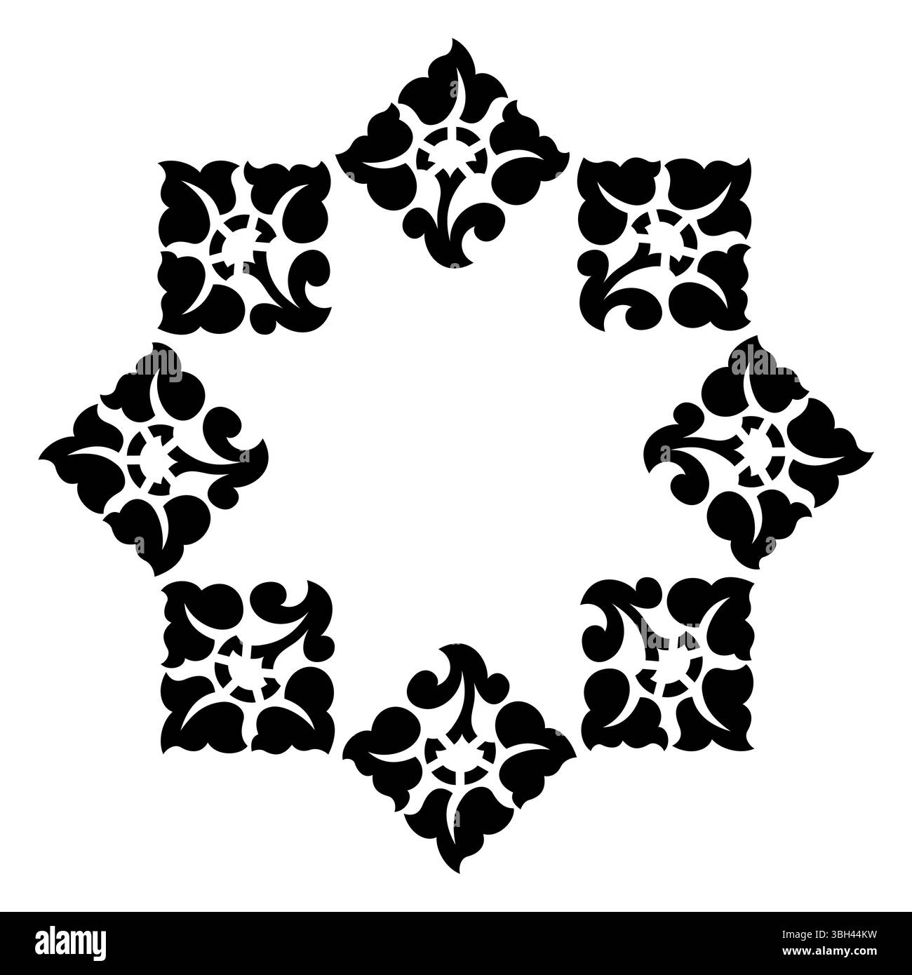 Mandala laser cut template square Cut Out Stock Images & Pictures - Alamy
