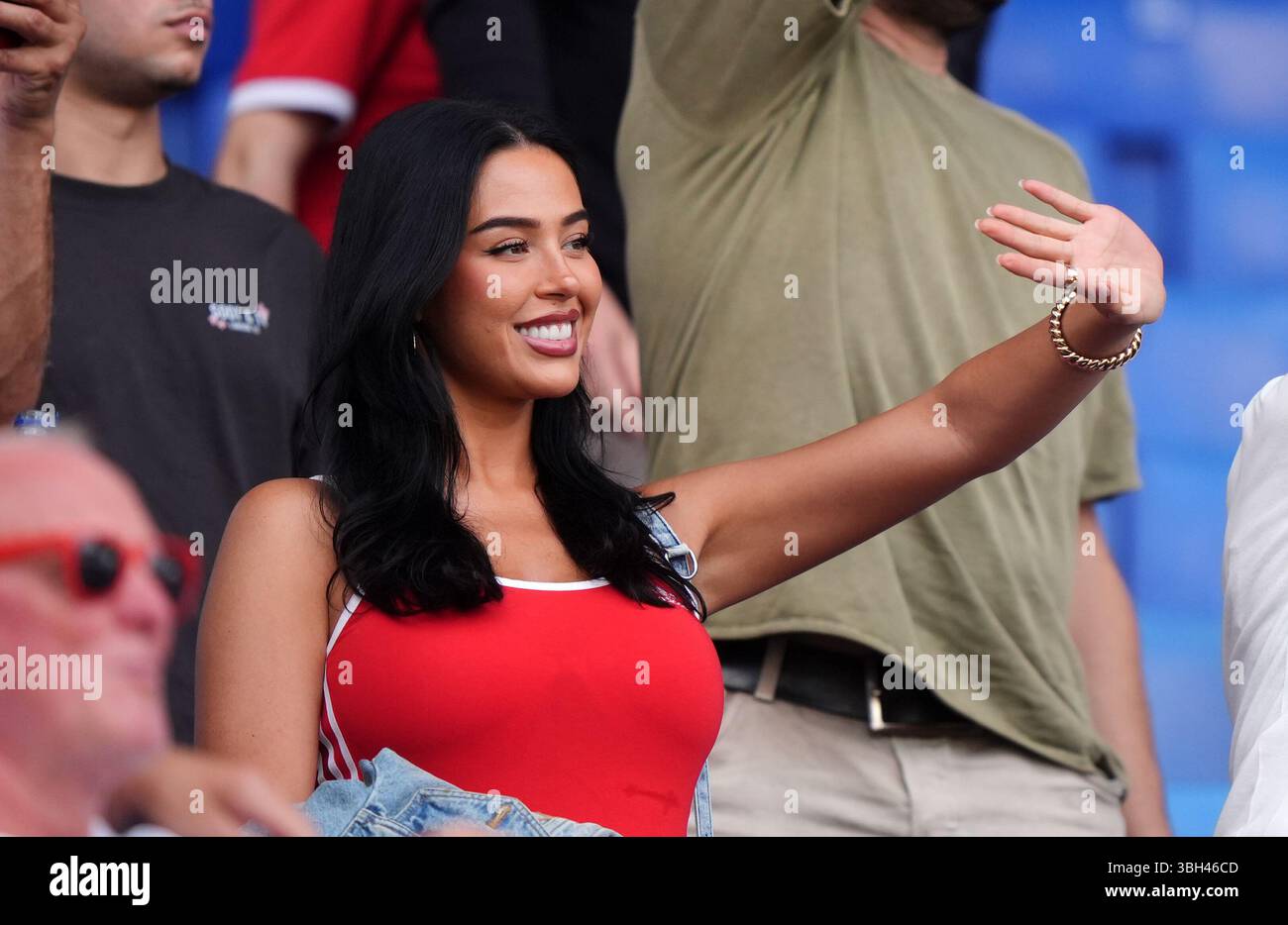 Ashlyn Castro, girlfriend England's Jude Bellingham, in the stands ...