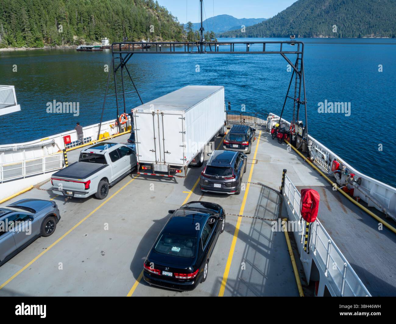 Boat traveling on calm water hi-res stock photography and images - Alamy