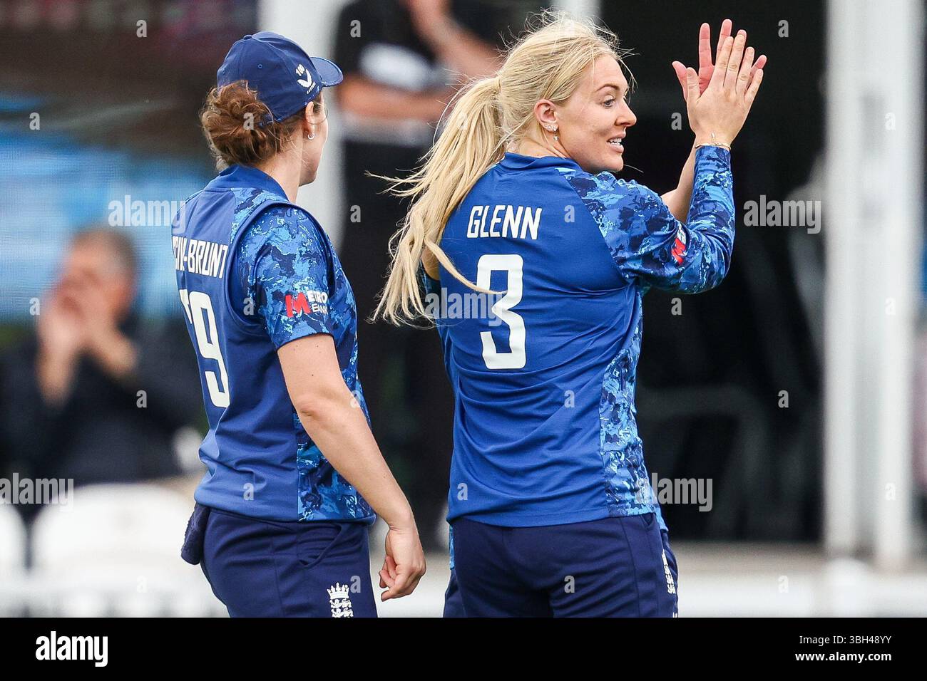 Taunton, UK. 07th June, 2025. #3, Sarah Glenn of England is ...
