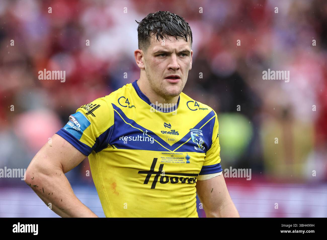 London, UK. 07th June, 2025. A dejected Josh Thewlis of Warrington ...