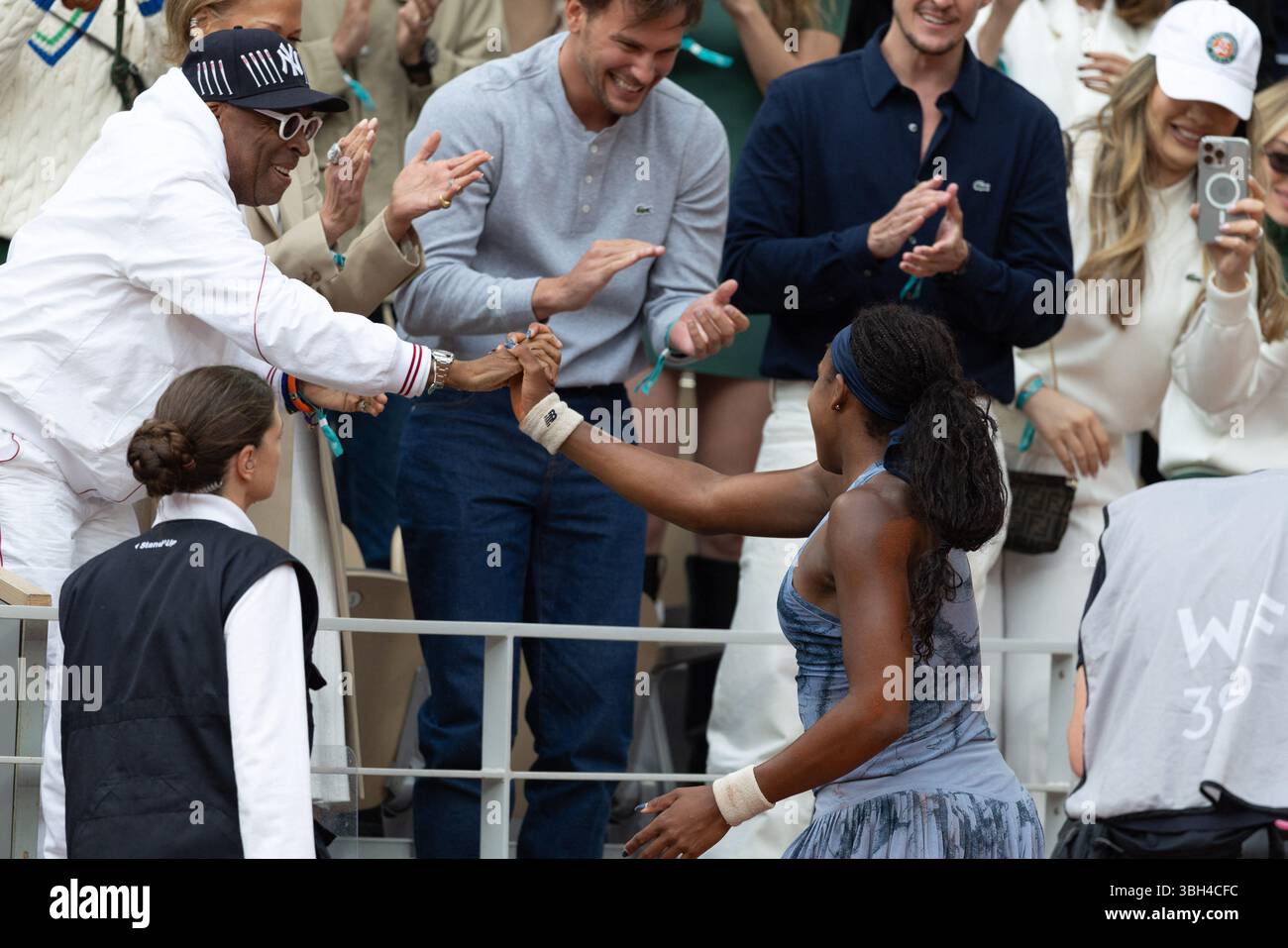 Paris, France. 07th June, 2025. Coco Gauff with Spike Lee - Coco Gauff ...